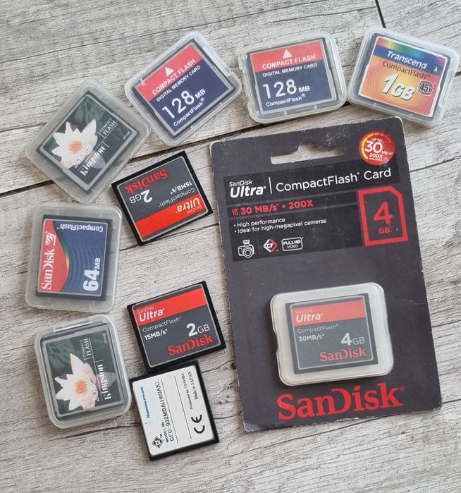 Karta CF compact flash zestaw Ruda Śląska • OLX.pl