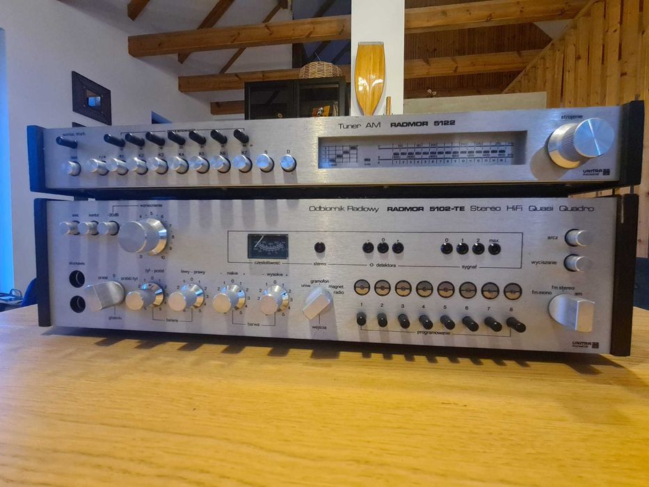Amplituner Radmor 5102 TE + Tuner AM 5122 FULL SERWIS w RADMOR, banany ...