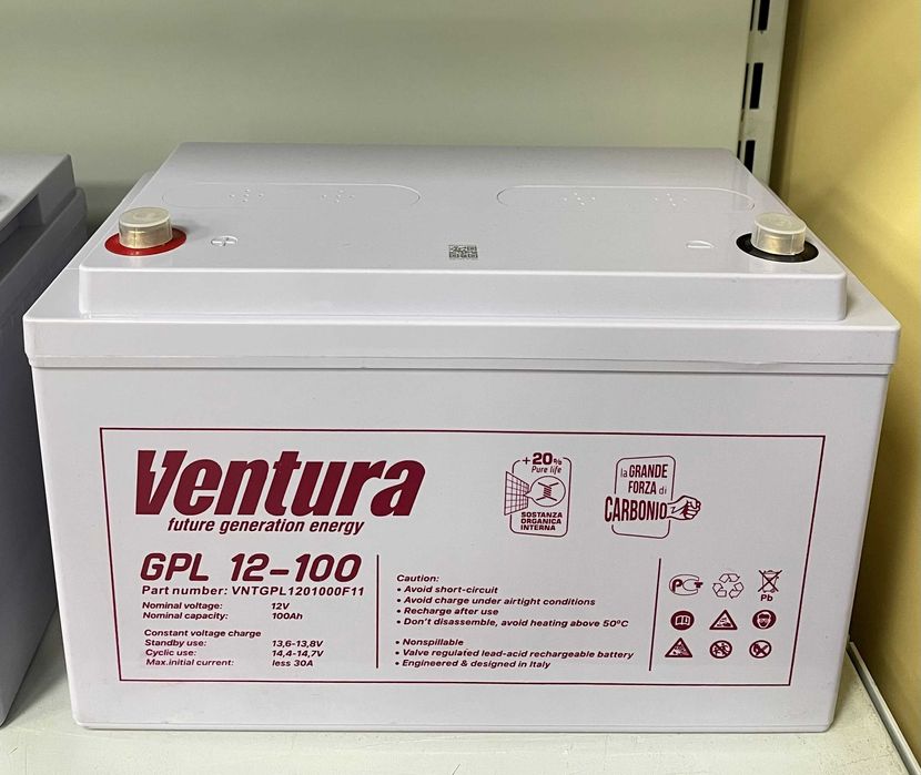 Акумулятор Гелевий тяговий Ventura GPL 12-100 Аккумулятор гелевый: 13 000 грн. - Акумулятори ...