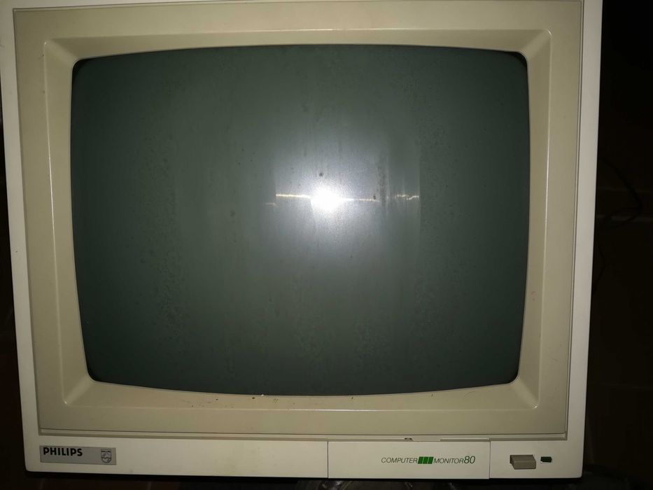 Monitor CRT Philips Computer Monitor 80 – antigo vintage Carnaxide E ...