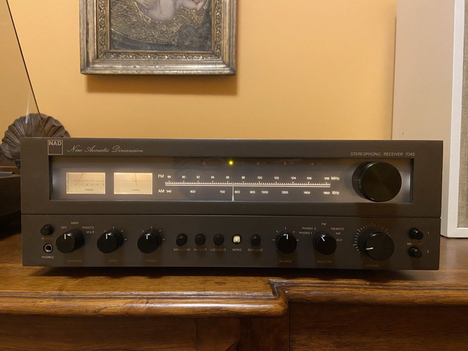 Urokliwy amplituner vintage NAD 7045, ciężki analog Łubowo • OLX.pl
