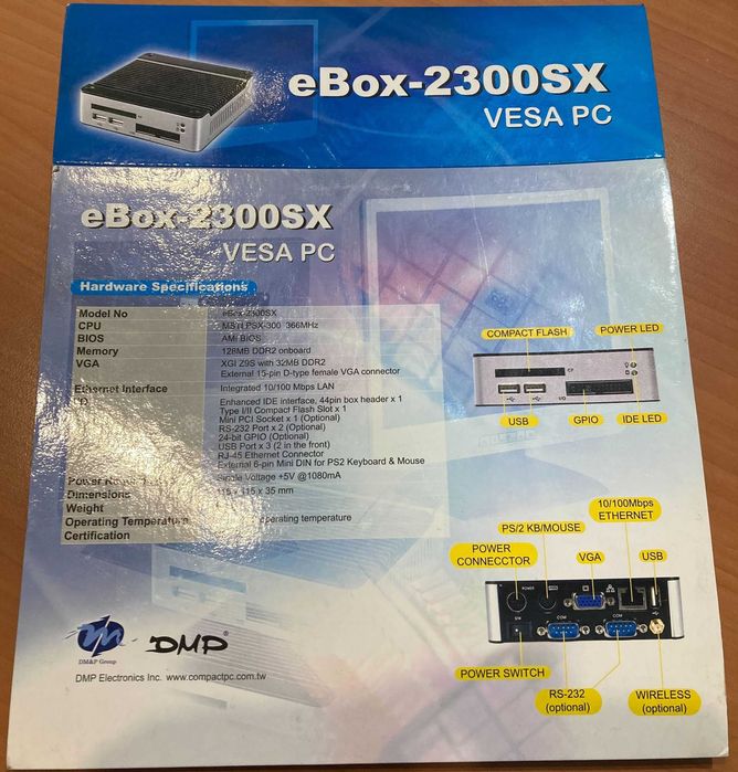 Міні ПК комп'ютер х86 DMP eBox-2300SX: 1 700 грн. - Настільні комп ...