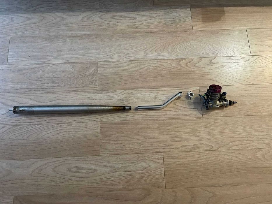 OS MAX 140RX 3M Mintor dual plug head + rura rezonansowa + łącznik ...