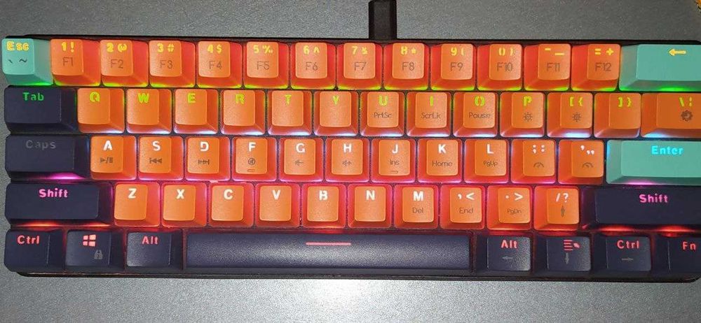 Механическая игровая клавиатура MUCAI MKA610B 60% Red Switch Hot Swap ...