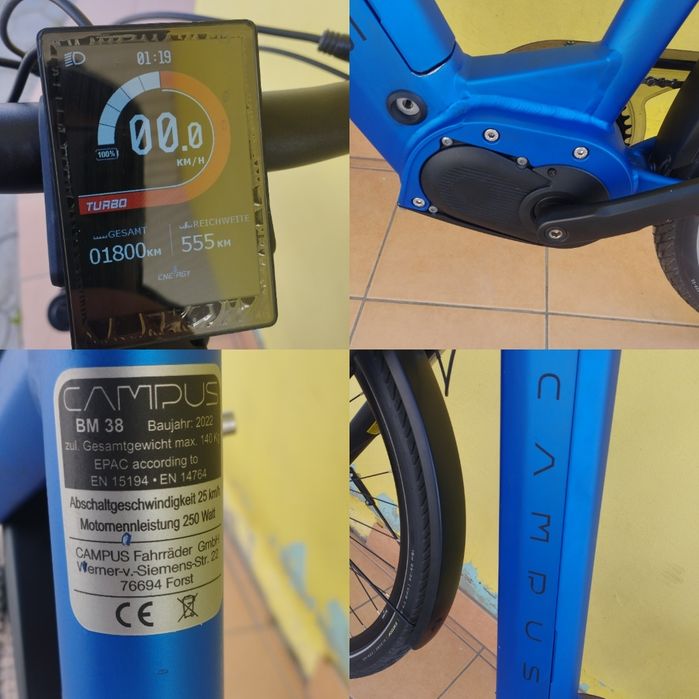 Електровелосипед Campus BM 38 , 2022р,планетарка, e-bike: 46 000 грн. - Електровелосипеди ...