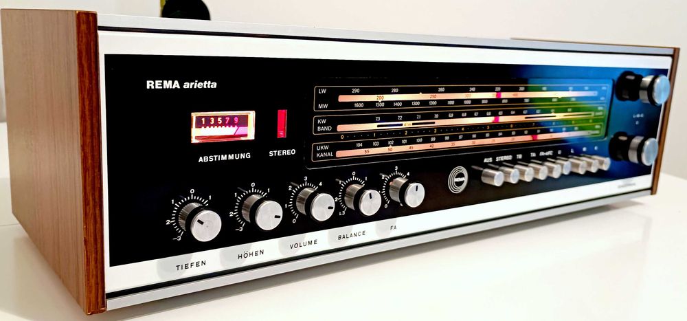 Amplituner Stereo Vintage REMA Arietta 734 kolumny RemaBox 730 PRL DDR ...
