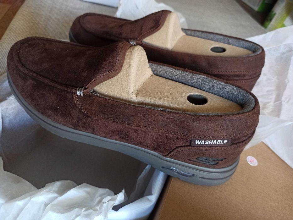 Туфлі Skechers Arc Fit Lounge - Cirrus, шоколадний колір, розм 44/10.5: ...