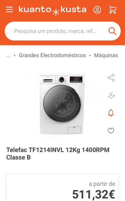 Maquina lavar roupa Telefac 12kg “pouco uso” Torres Vedras (São Pedro ...