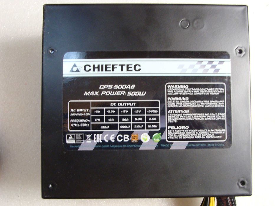 Блок живлення Chieftec GPS-500A8 500W: 800 грн. - Комплектуючі та аксесуари Львів на Olx