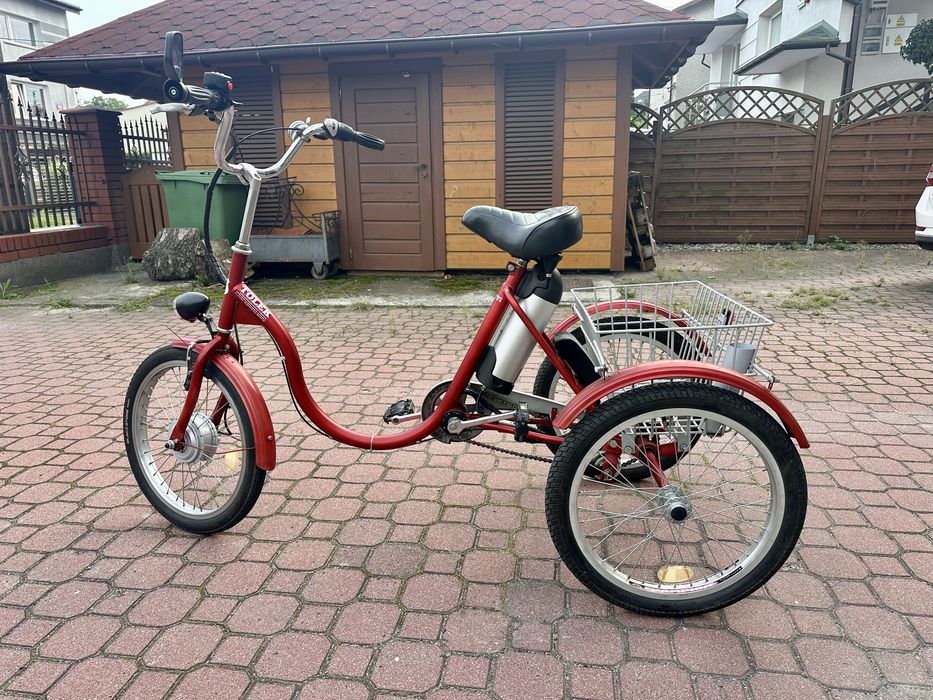 Rower trójkołowy elektryczny TOLEK 3 biegowy Marki • OLX.pl