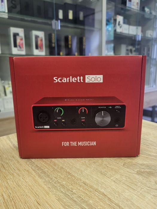 USB аудіоінтерфейс Focusrite Scarlett Solo 3rd Gen Нові! Магазин!: 4 ...