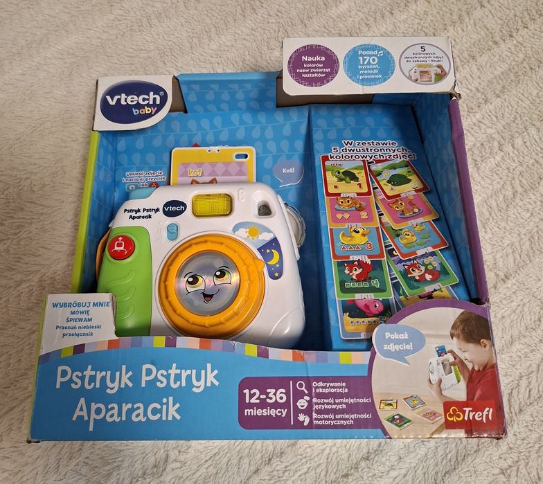 VTech baby interaktywny aparat aparacik pstryk pstryk język polski ...