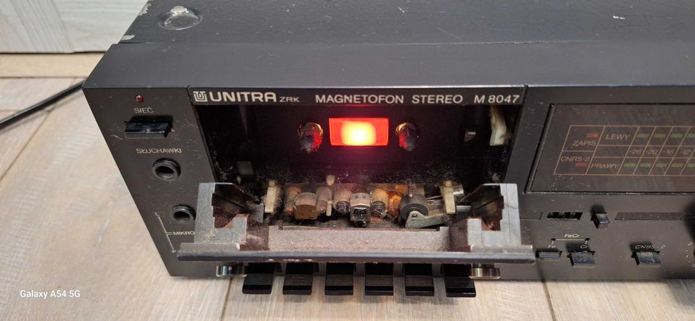 Magnetofon Unitra M 8047 Czarny ! DO PRZEGLĄDU ZAŁĄCZA SIĘ ! Sosnowiec ...