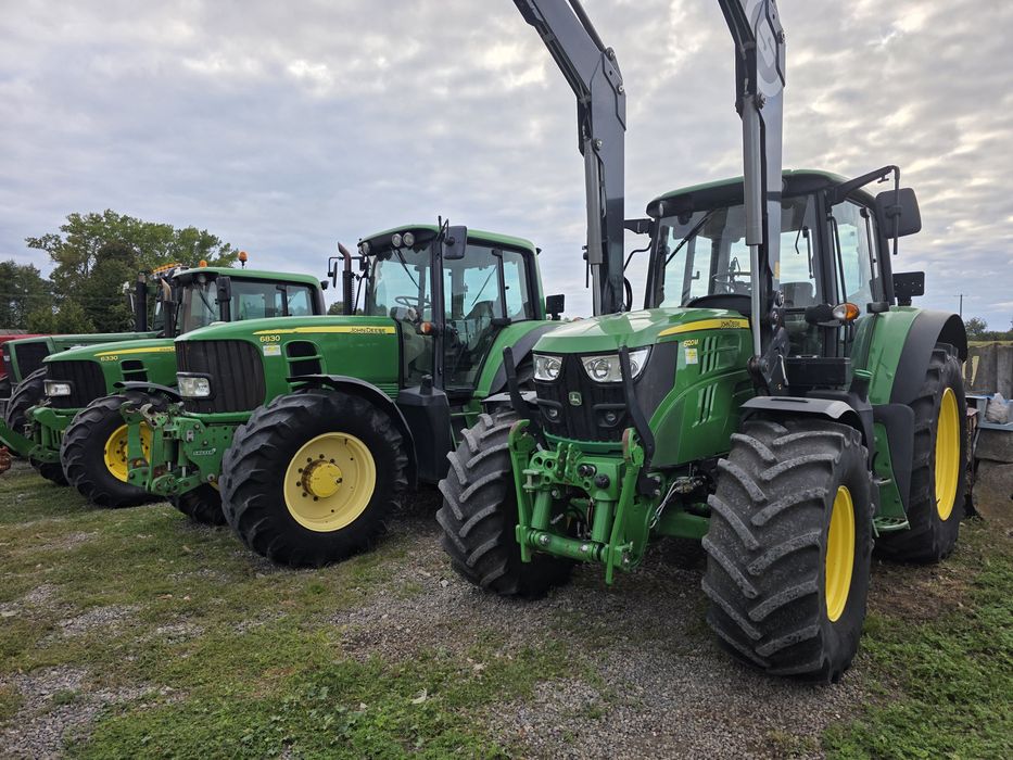 John Deere 6220, 6330,6830, 6120, 6910 pneumatyka klima z Niemiec ...