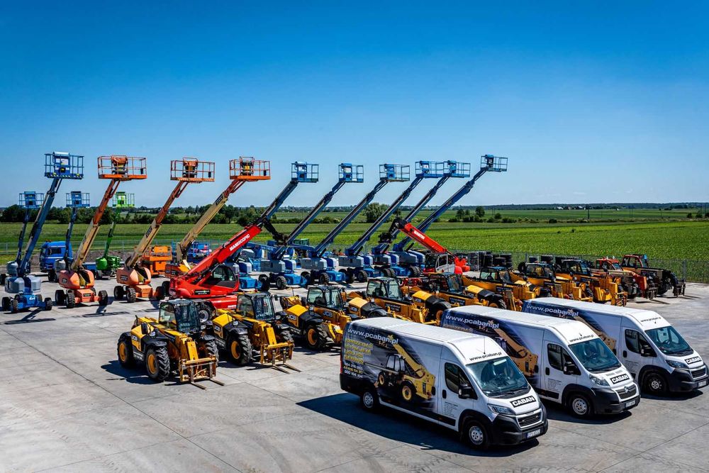 WYNAJEM ładowarek teleskopowych JCB MERLO MANITOU CAT Kalska Wola • OLX.pl