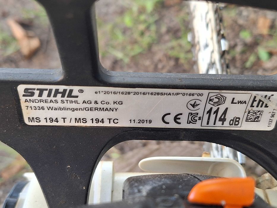 Piła spalinowa STIHL ms 194t moc 1,9 KM 2019r. Gałęziówka, ciesielka ...
