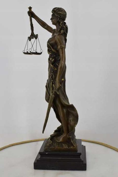 Temida Bogini Sprawiedliwości - Figura z Brązu - Prezent Adwokata ...
