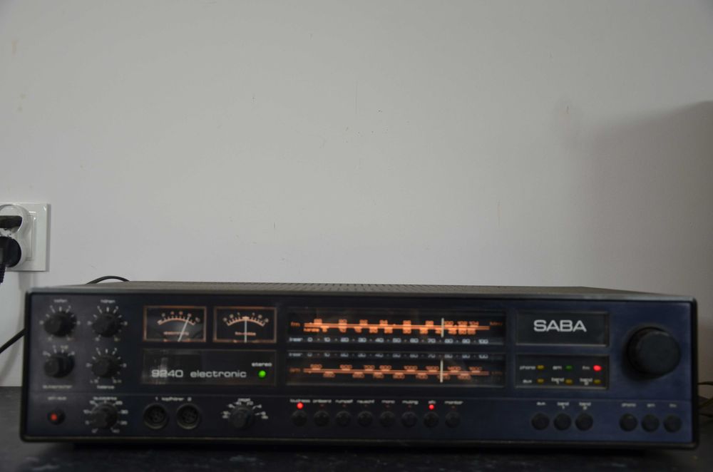 Amplituner Saba 9240 ELECTRONIC VINTAGE stan oryginalny! Chechło ...