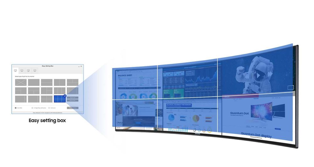SAMSUNG QLED 49" Super Ultrawide Panoramiczny, Gry, Excel, Grafika ...