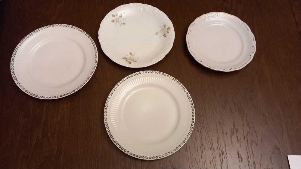 Porcelana PRL talerzyki deserowe Wałbrzych Wawel Karolina Skoczów • OLX.pl