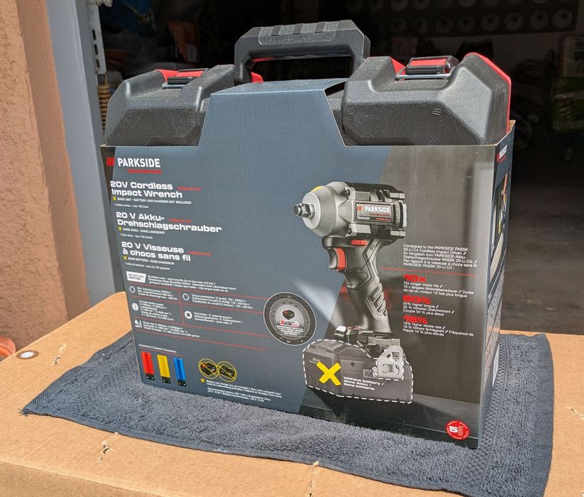 Chave Impacto PARKSIDE Performance 20v 600Nm Santa Clara E Castelo ...