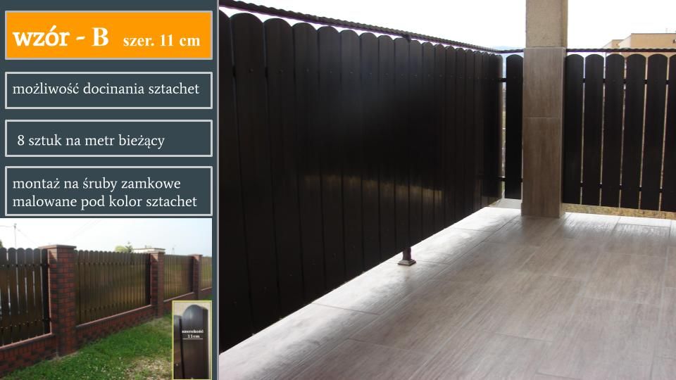 Sztachety plastikowe wzmacniane, ogrodzenia plastikowe, PRODUCENT ...