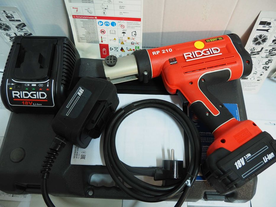RIDGID RP 210 prasa zaciskarka MINI aku 18v adapter 230v viega Bąkówka ...