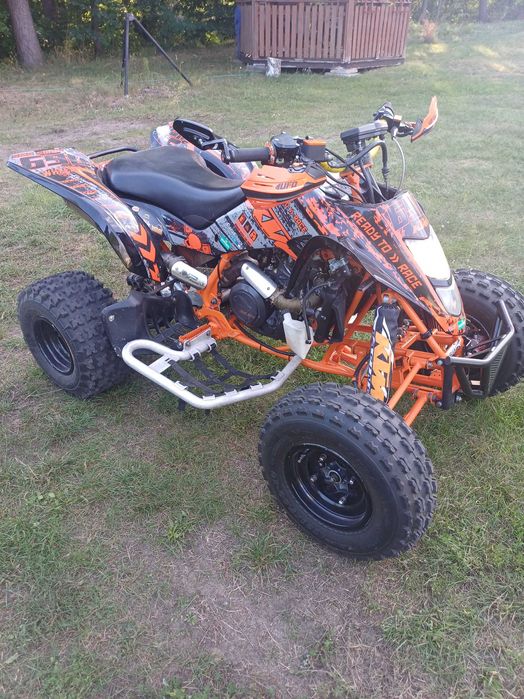 Suzuki LTZ 400 po swapie na KTM 690 zarejestrowana Kielce • OLX.pl