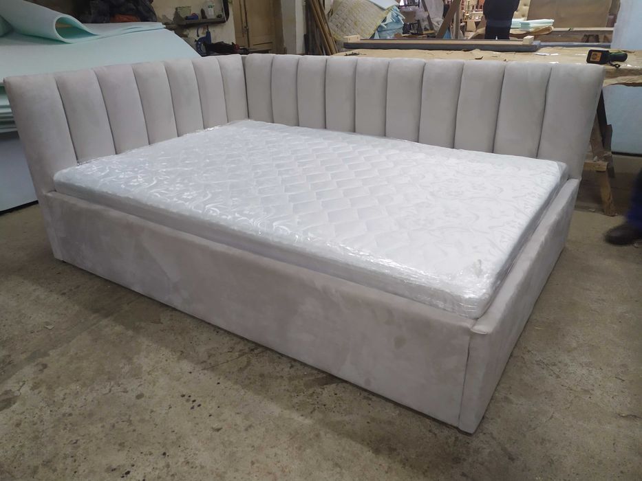 Нове кутове ліжко з матрацом 120*190 (без підємного механізму)): 9 900 грн. - Меблі для спальні ...