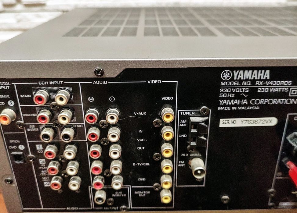Ресивер Yamaha RX-V430RDS, домашний кинотеатр, с родным пультом: 3 600 ...