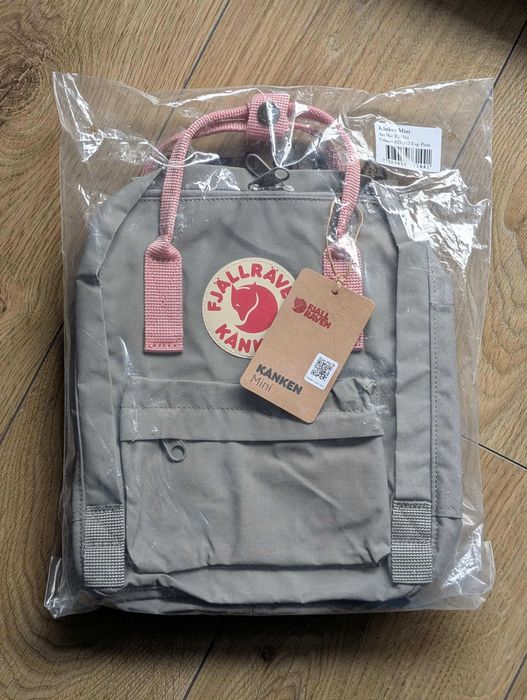 Plecak Fjallraven Kanken Mini 7L Fog/Pink NOWY oryginał nie otwierany ...