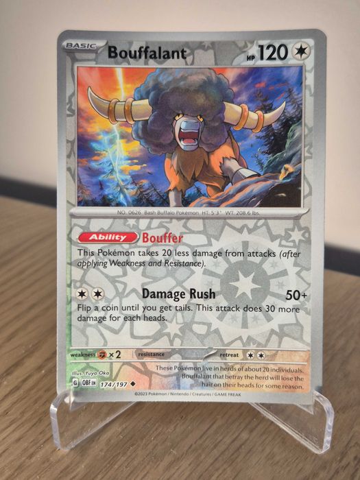 Karta Pokemon TCG: Bouffalant (OBF 174) Gostyń • OLX.pl