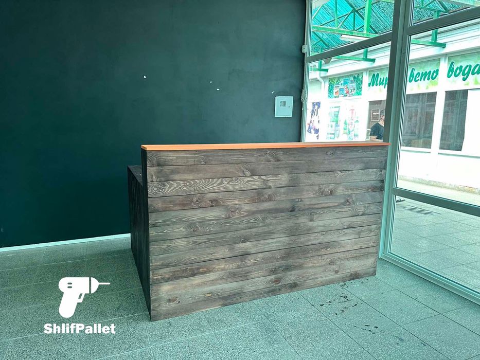 Барна стійка шафа стелаж ресепшн вітрина з дерева Меблі на замовлення Київ на Olx