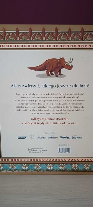 Książka "Zwierzęta, które zniknęły"Atlas stworzeń wymarłych nowa ...