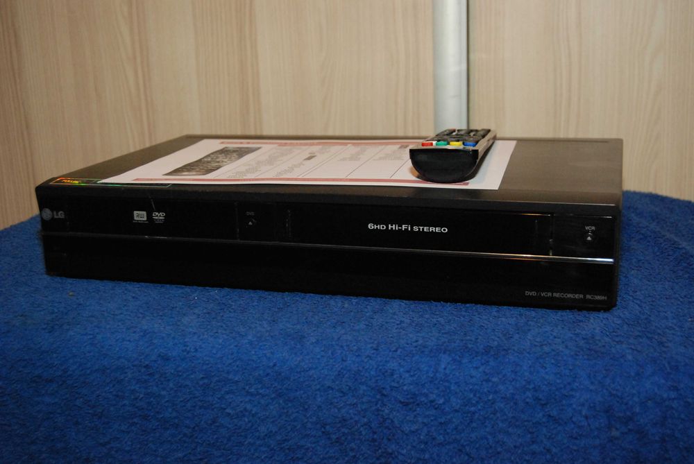 LG RC389H przegrywanie VHS na DVD HDMI Full HD polskie menu z pilotem ...