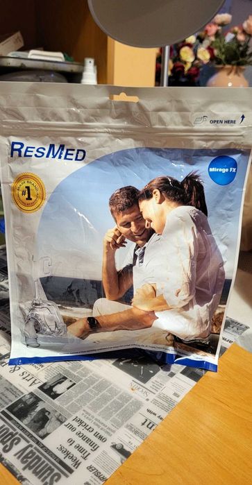 Maska Res Med nowa+dodatko czesci, +zmienna maska+filtry wszystko nowe ...