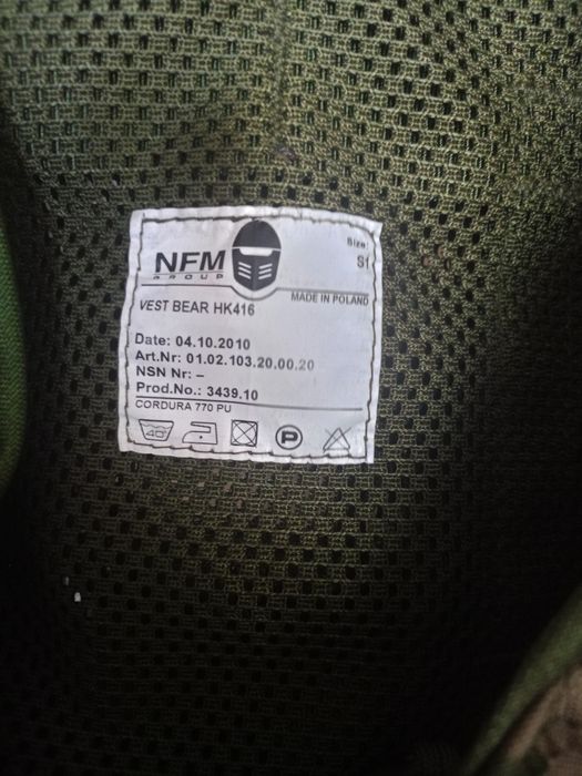 Kamizelka taktyczna NFM vest BEAR HK416 norweskiej armii woodland M/98 ...