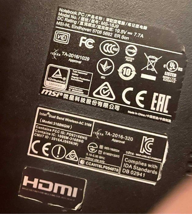 Laptop gaming MSI-NL Eindhoven 5706 ER Son Warszawa Mokotów • OLX.pl