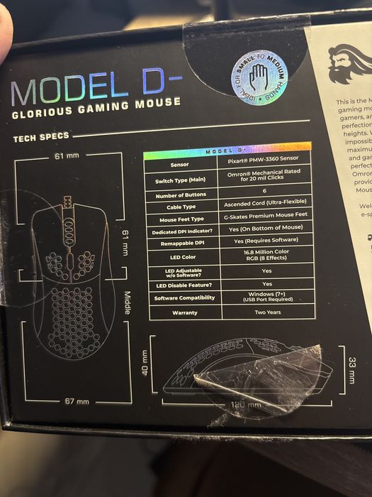 Mouse Glorius Model D-Minus Black Baixa Da Banheira E Vale Da Amoreira ...