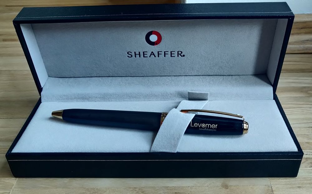NOWY !Długopis Sheaffer czarny wykończenia 23K złoto pudełko box Poznań Winogrady • OLX.pl