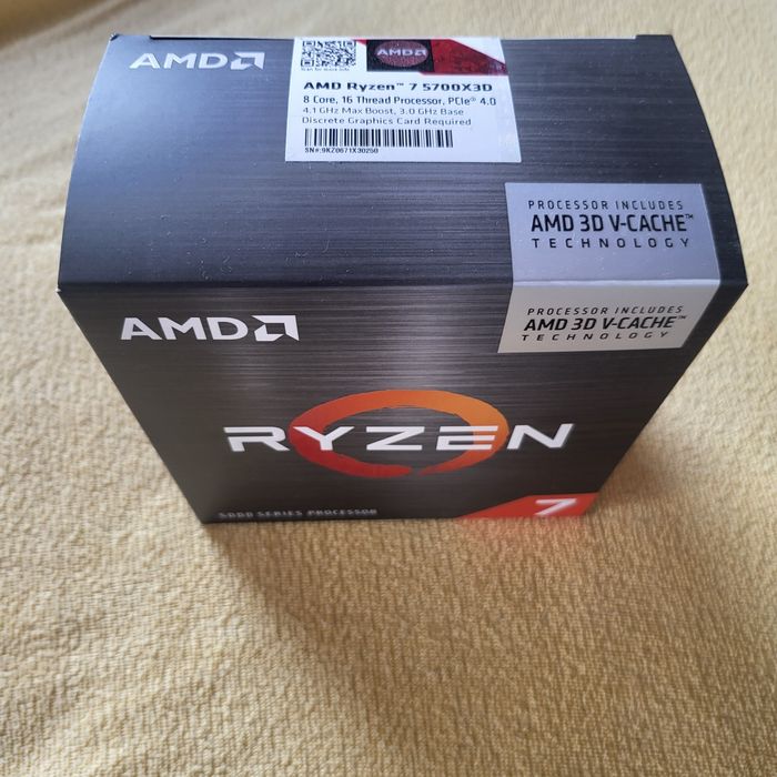 Procesor AMD Ryzen 7 5700X3D, 3 GHz, 96 MB, BOX Warszawa Warszawa ...