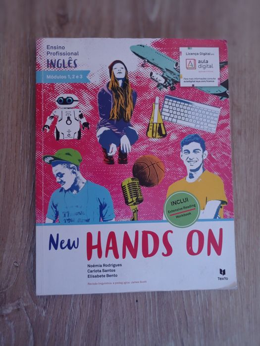 Manual Inglês- ensino profissional-New Hands on Módulo 1,2,3 Amora • OLX Portugal