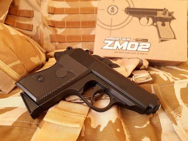 Игрушечный пистолет ZM 02 металл Walther PPK ПМ Оригинал CYMA: 589 грн ...