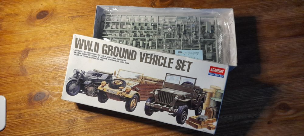 Zestaw ww.II ground vehicle set academy hobby kits 1310 1/72 1999 ...