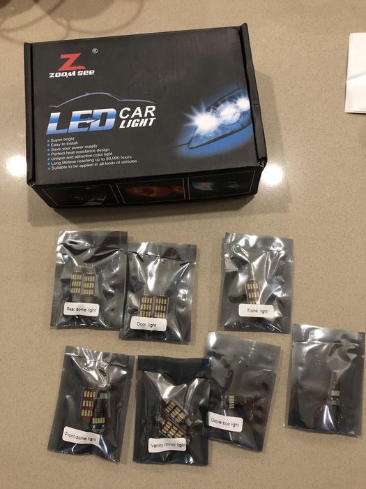 Full led interior seat leon 1p Almancil • OLX.pt