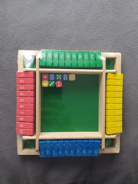Gra planszowa matematyczna Shut the box kolorowa gra w kości Sierosław ...