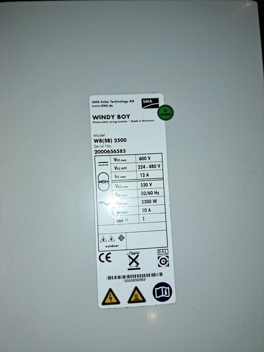 Sma Windy Boy elektrownia wiatrowa Snowidowo • OLX.pl