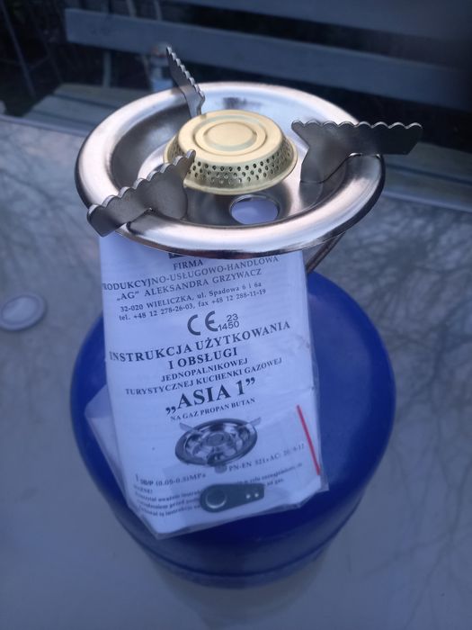Butla gazowa turystyczna 2kg +palnik nowy Legionowo • OLX.pl