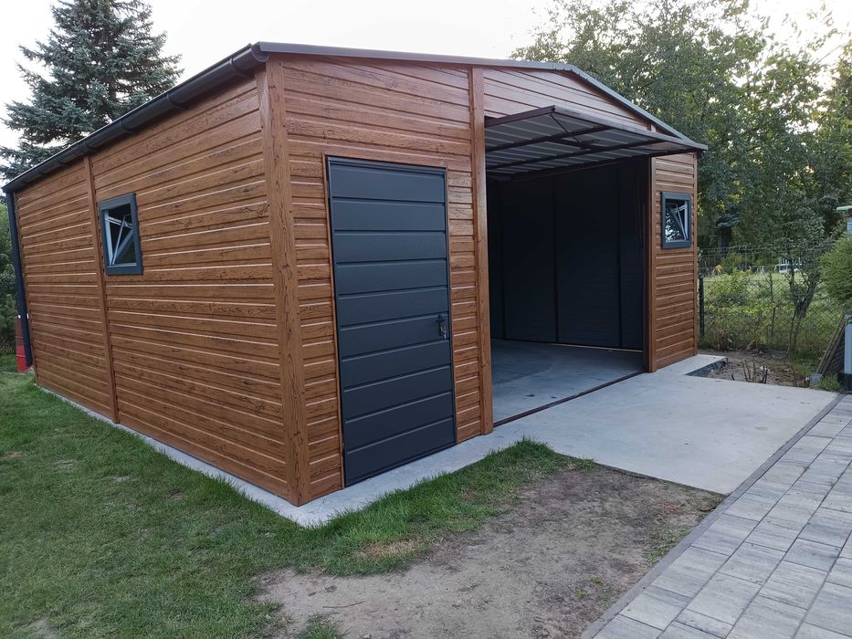 Garaz blaszany garaż blaszak garaże blaszane 6*6 7x5 na busa profil ...