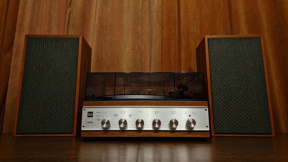 Dual HS 36, Wzmacniacz z gramofonem Dual 1210 oraz kolumnami Zabierzów ...